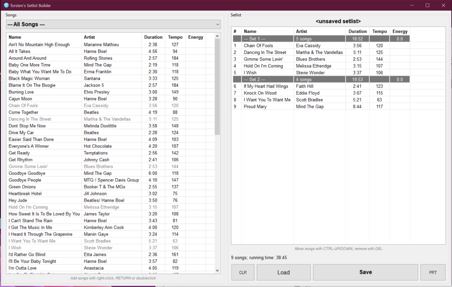 SetlistBuilder – LivePrompter