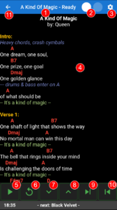 The Song Display Screen – LivePrompter