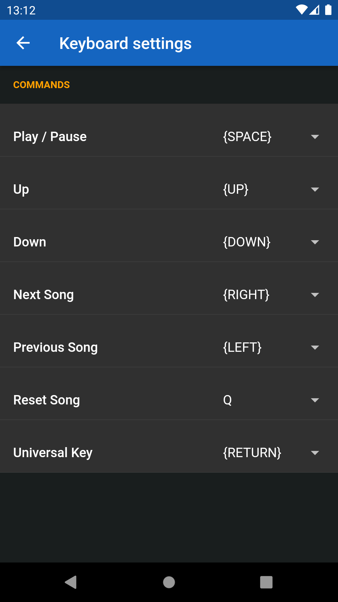 Keyboard Operation – LivePrompter