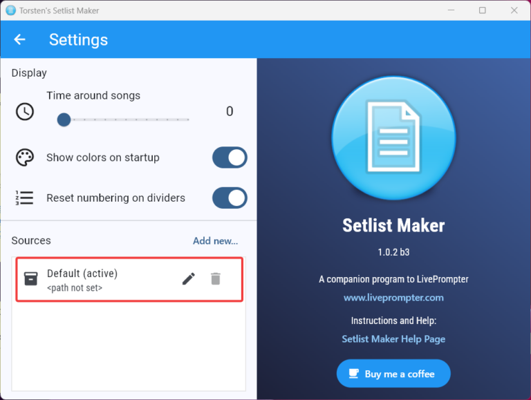 Setlist Maker – LivePrompter